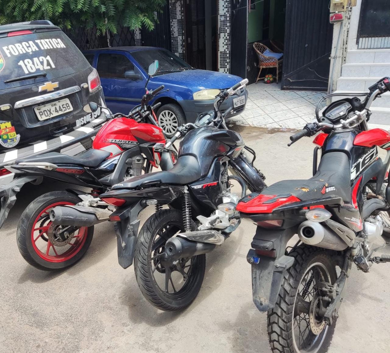 18° Bpm Da Pmce Recupera Três Motos Roubadas E Prende Suspeito Por
