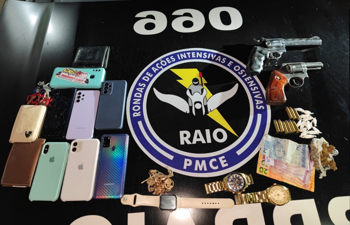 Pmce Prende Grupo Criminoso Com Armas E Drogas Em Festa Em Caucaia