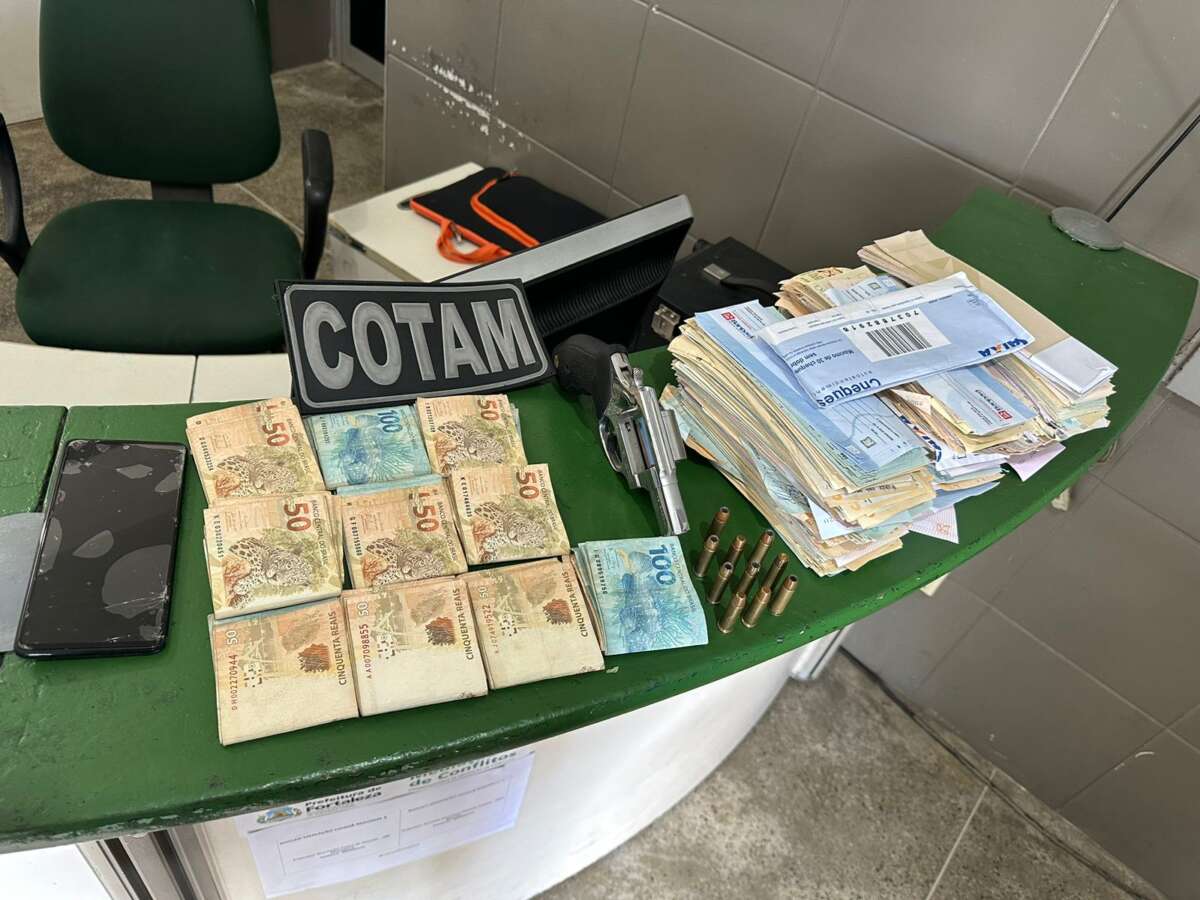 Cotam da PMCE prende homem com revólver e quase 10 mil reais em ...