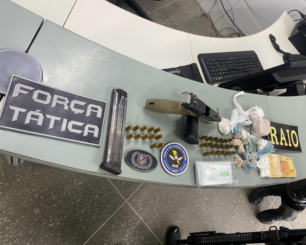 Força Tática E Cpraio Prendem Dupla Armada Em Posse Drogas Em Canindé